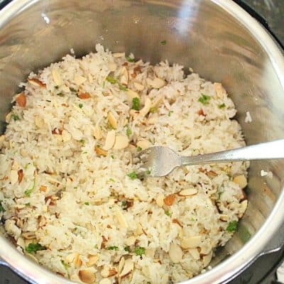 Instant Pot Almond Rice – Must Love Home